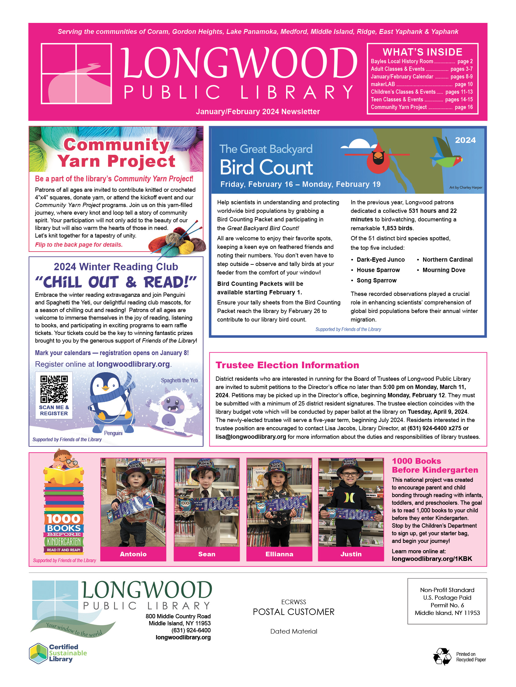Library Newsletter | Longwood Public Library